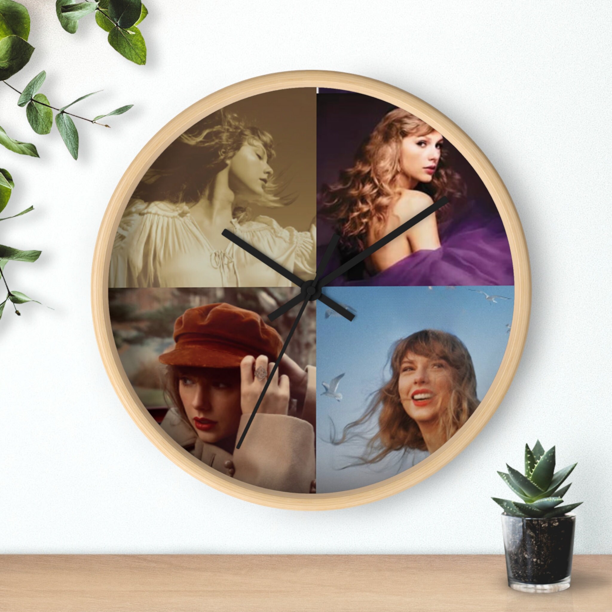 The Eras Tour Taylor Wall Clock, Taylor Fan Decor sold by Fit Moselle ...