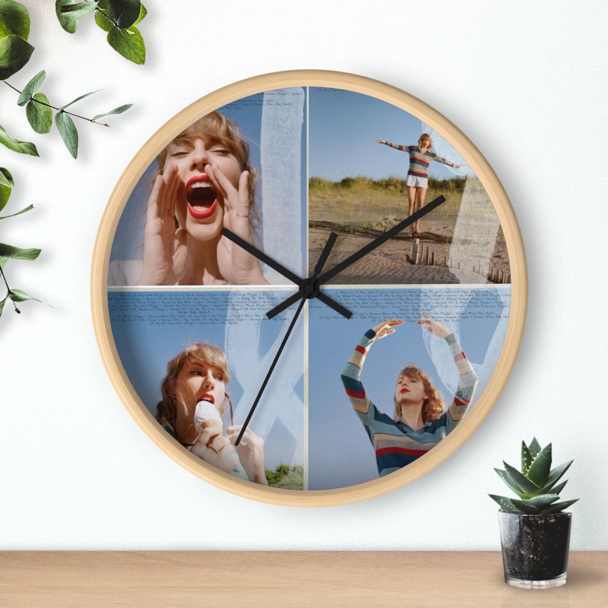 1989 The Eras Tour Taylor Wall Clock, Taylor Fan Decor sold by ...