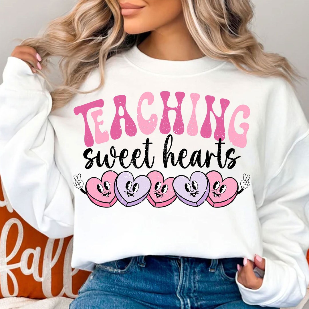Teaching Sweethearts SVG PNG, Teacher Valentine, Valentines Shirt, Love ...