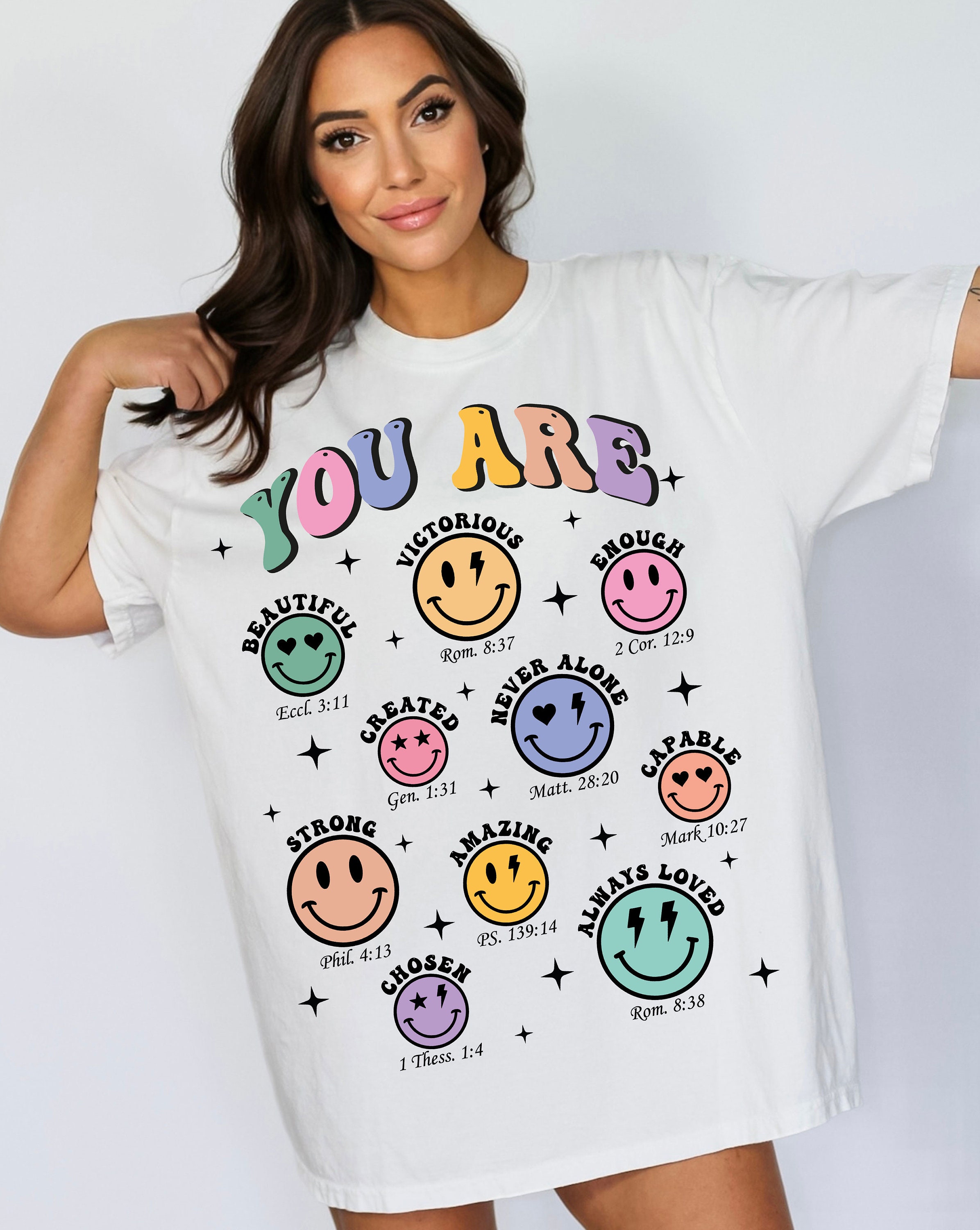 You Are Bible Verse SVG and Png, Christian Sublimation Design, Retro ...