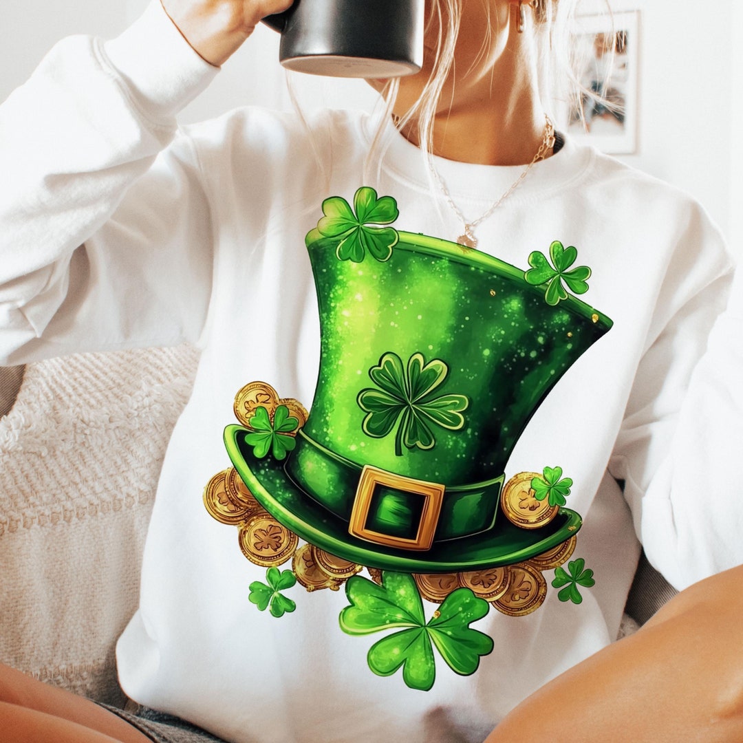 St. Patrick's Day Hat Png, Retro St Patricks Day PNG, Coquette St Patty ...