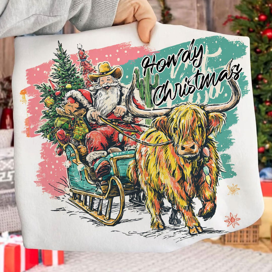 Howdy Christmas Png, Western Christmas Png, Cowboy Christmas Png ...