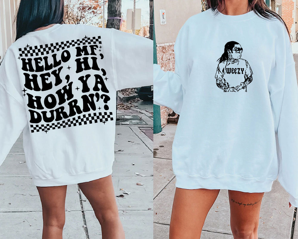 Hello MF Hey Hi How Ya Durrn PNG Lwayne Weezy Baby - Etsy