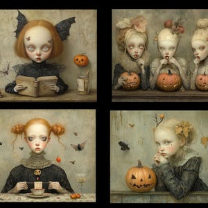 Halloween - A Collection of Digital Images for Collage, Cards, Paper ...