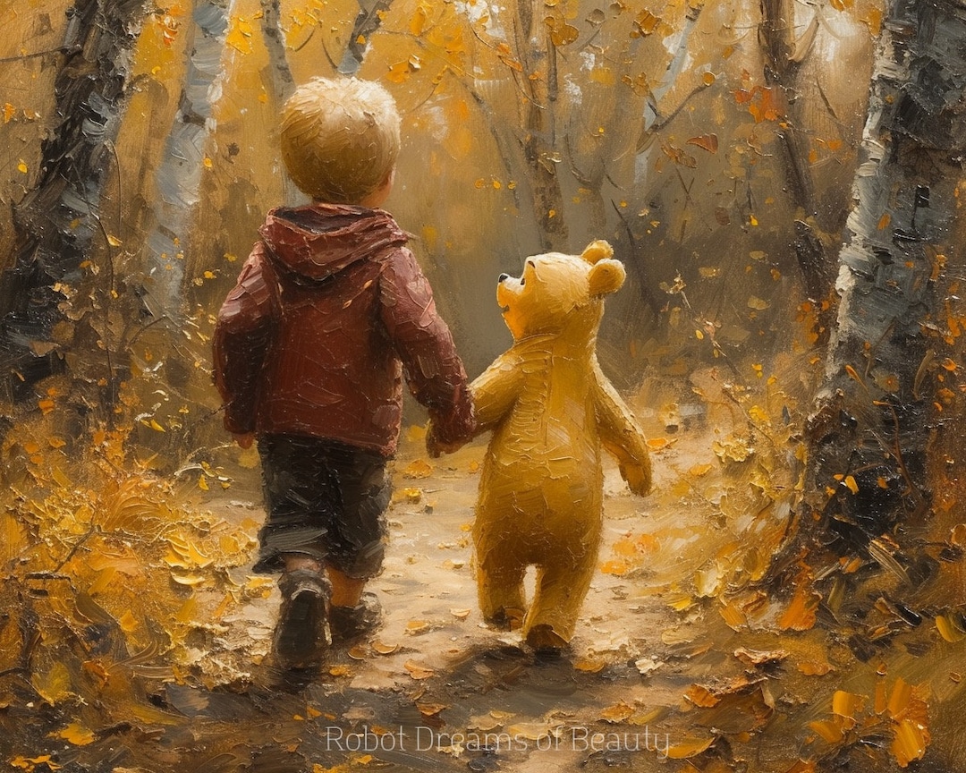 Christopher Robin and Winnie the Pooh 2 - Etsy