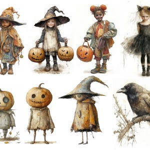 Halloween - A Collection of Digital Images for Collage, Cards, Paper ...