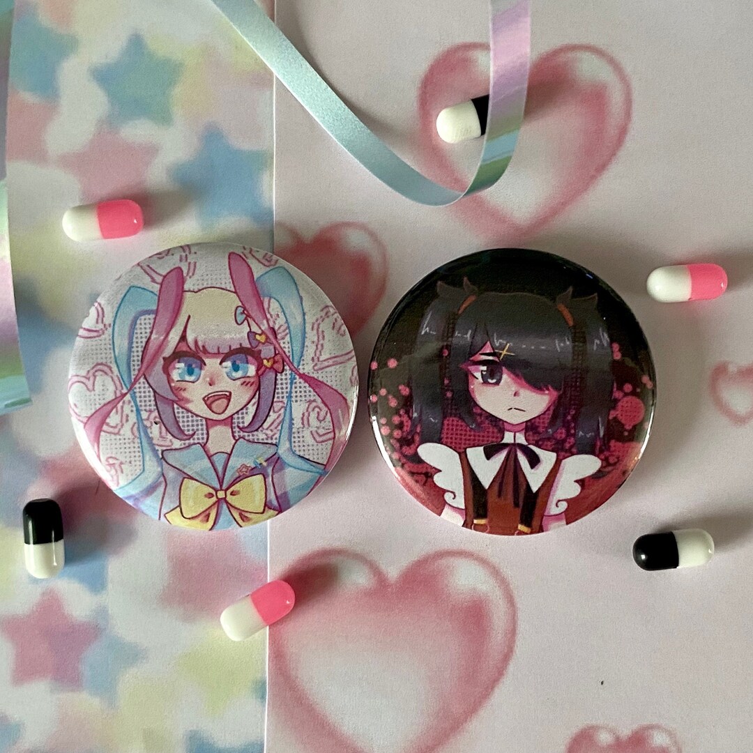 Needy Streamer Overload Buttons INTERNET ANGEL Kangel, Ame - Etsy