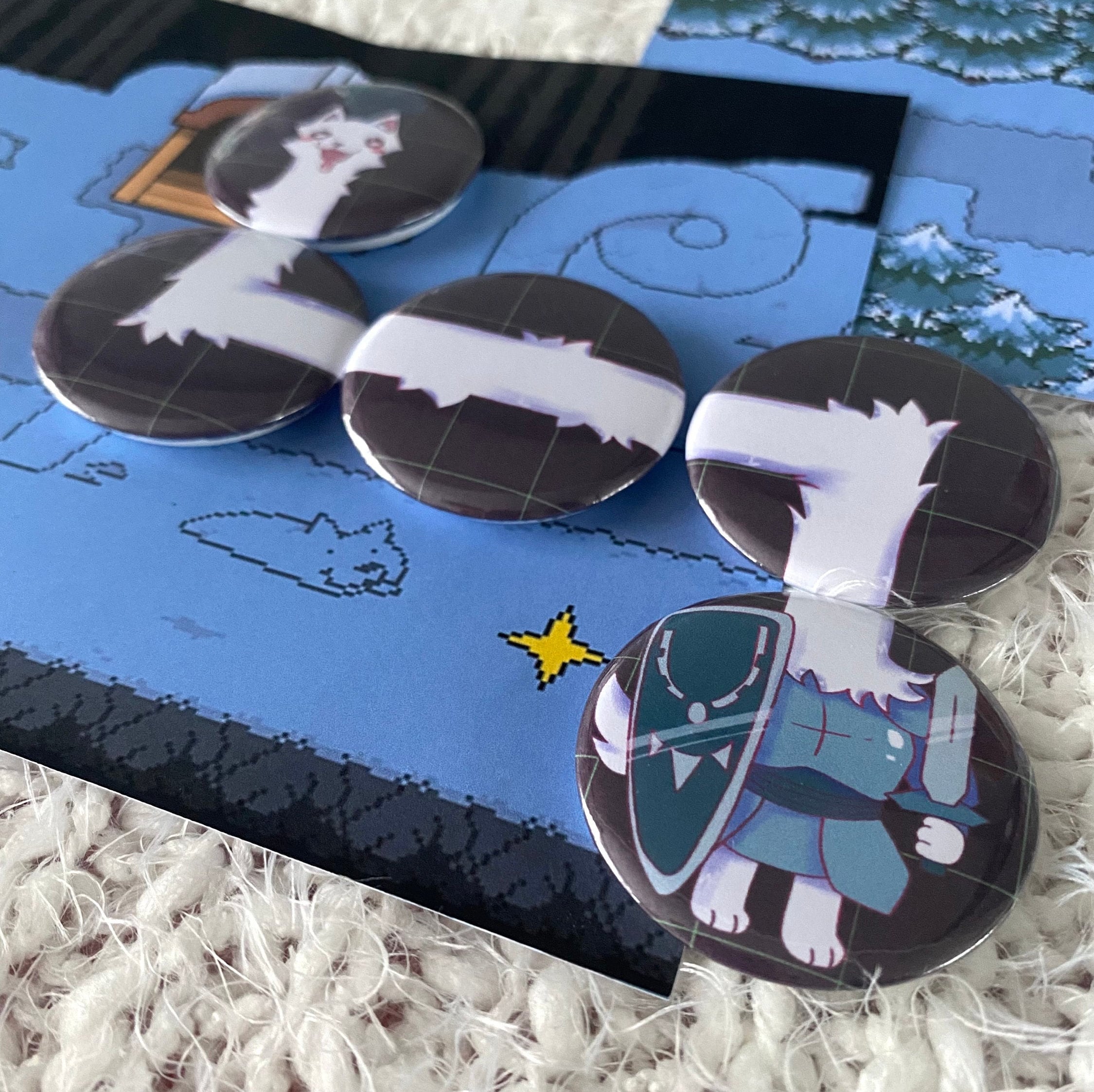 Undertale Lesser Dog Buttons Meme Good Boi - Etsy