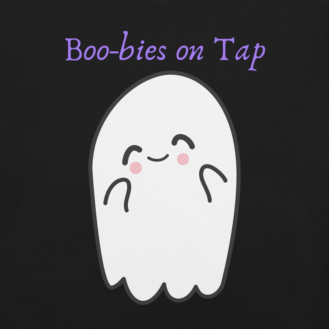 Boo-bies on Tap Funny Breastfeeding Shirt Cute Ghost Halloween Mom Tee ...