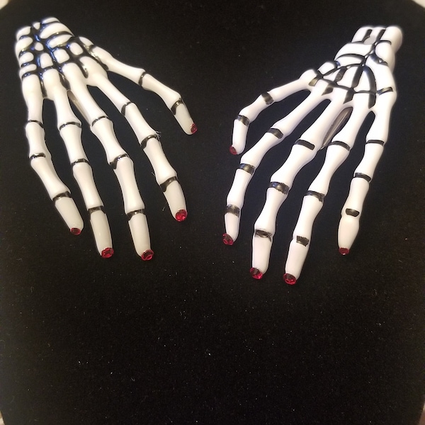 Skeleton Hair Clips - Etsy