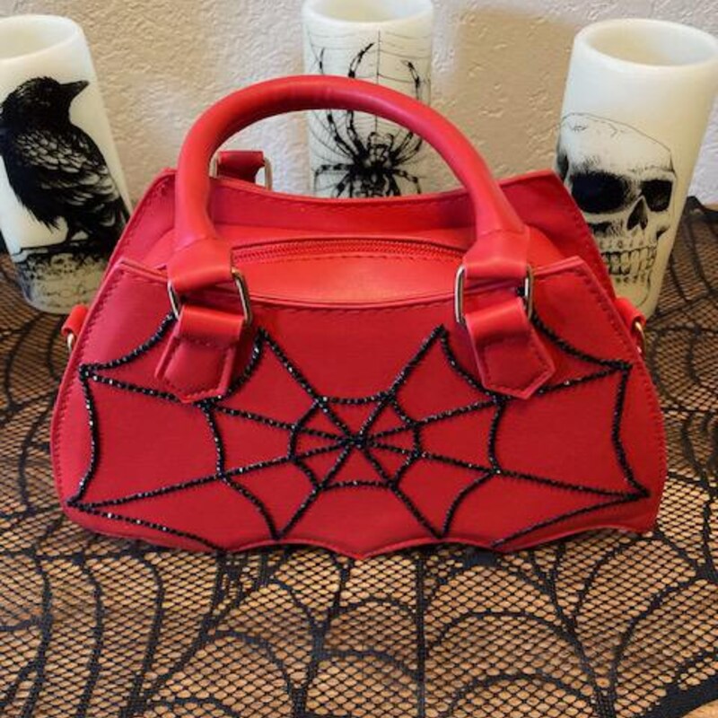 Red Web Purse Halloween - Etsy