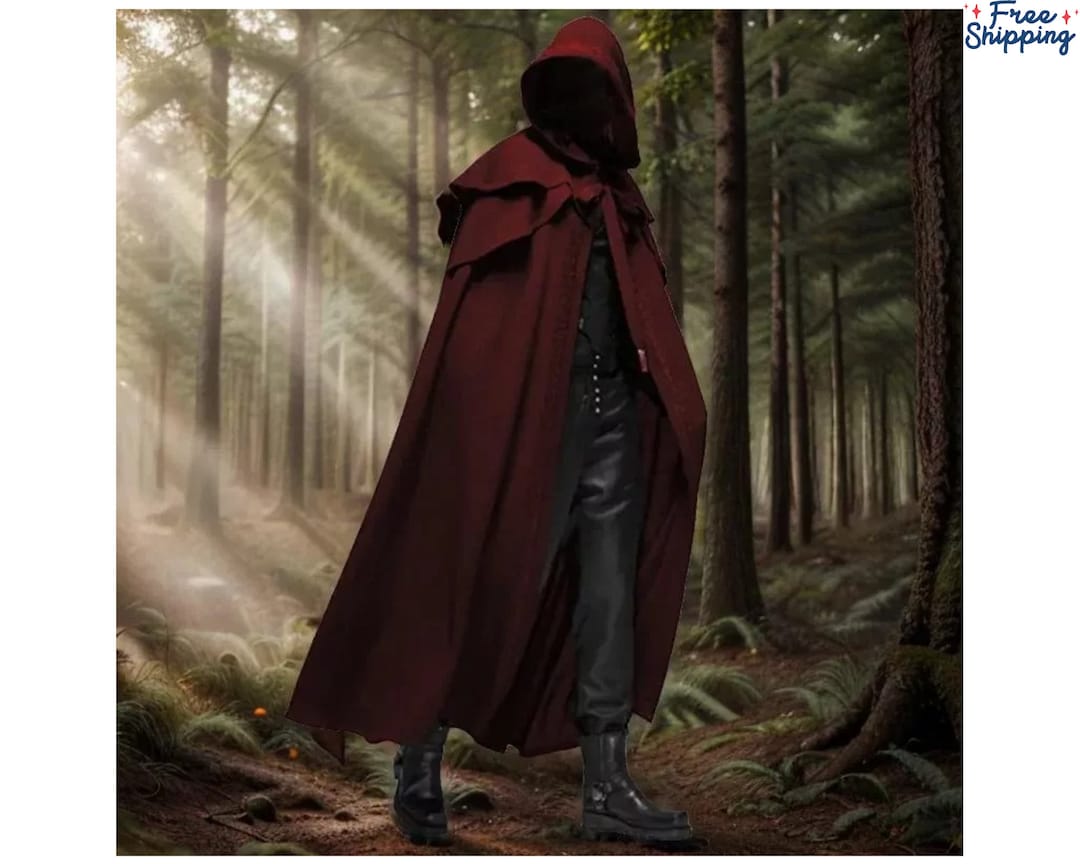 Renaissance Fair Viking Hooded Cloak Knight Pirate Medieval - Etsy