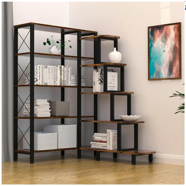 Corner Bookcase - Etsy