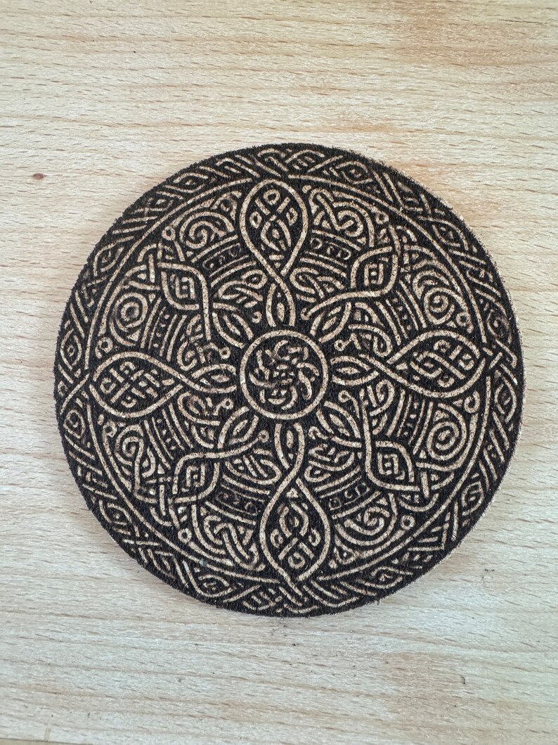 Celtic Cork Coasters - Set of 4 - Etsy