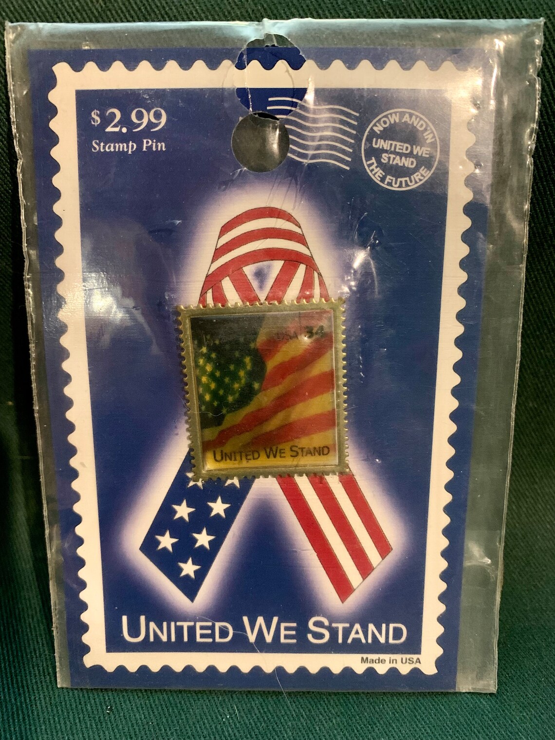United We Stand Stamp Pin - Etsy