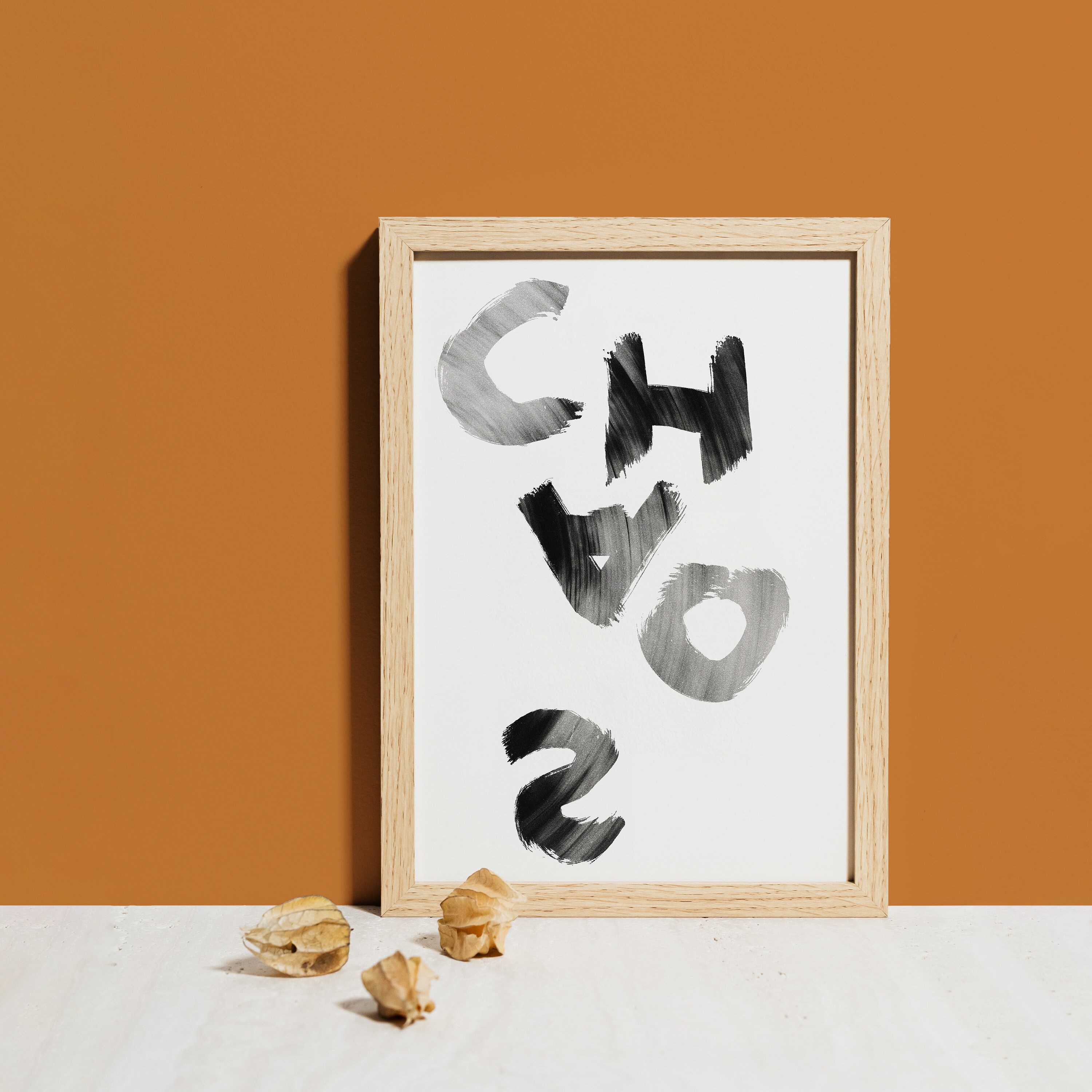 CHAOS Smudge Poster – Interactive, Minimalist, Wall Art, Graphic, Ink ...