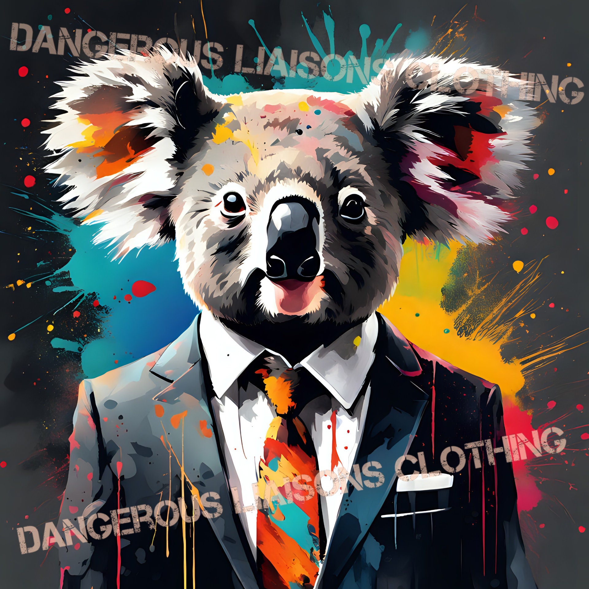 Wild Animal Wearing Suits SVG PNG Lion Koala Tiger Panda Bear Lizard ...
