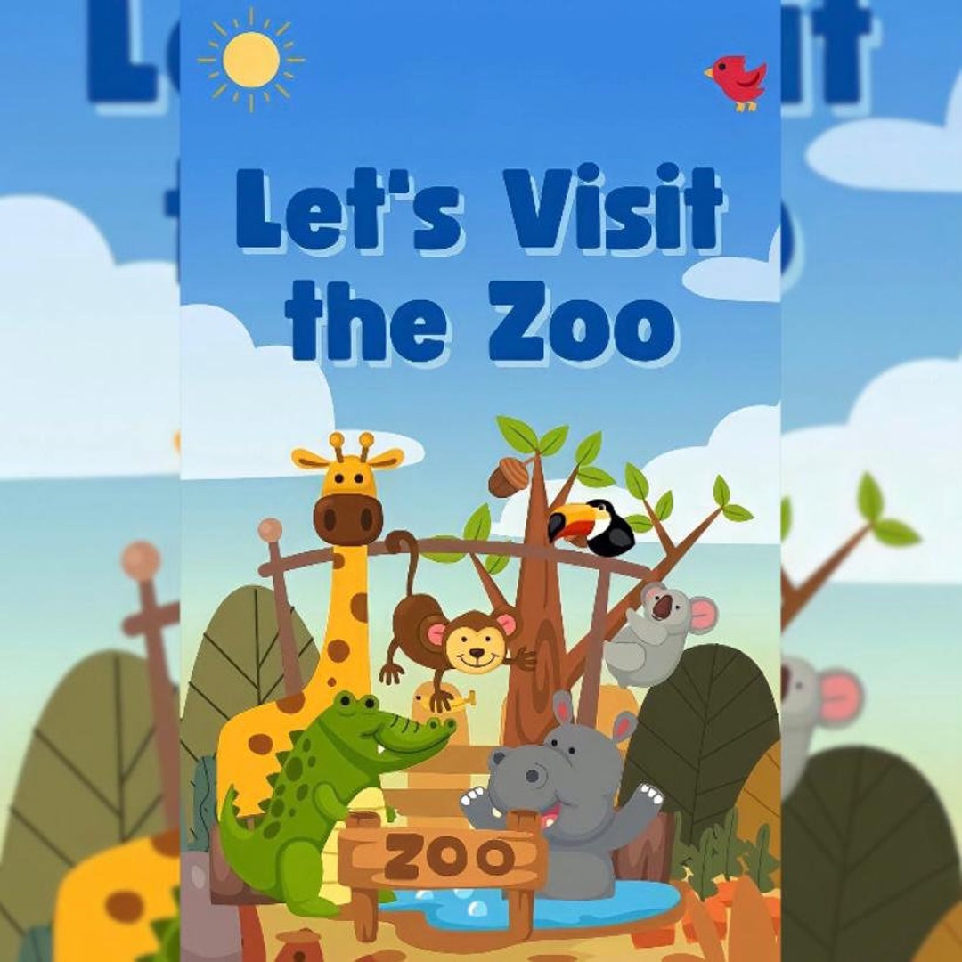 Let's Visit the Zoo Children's Digital Book - Etsy
