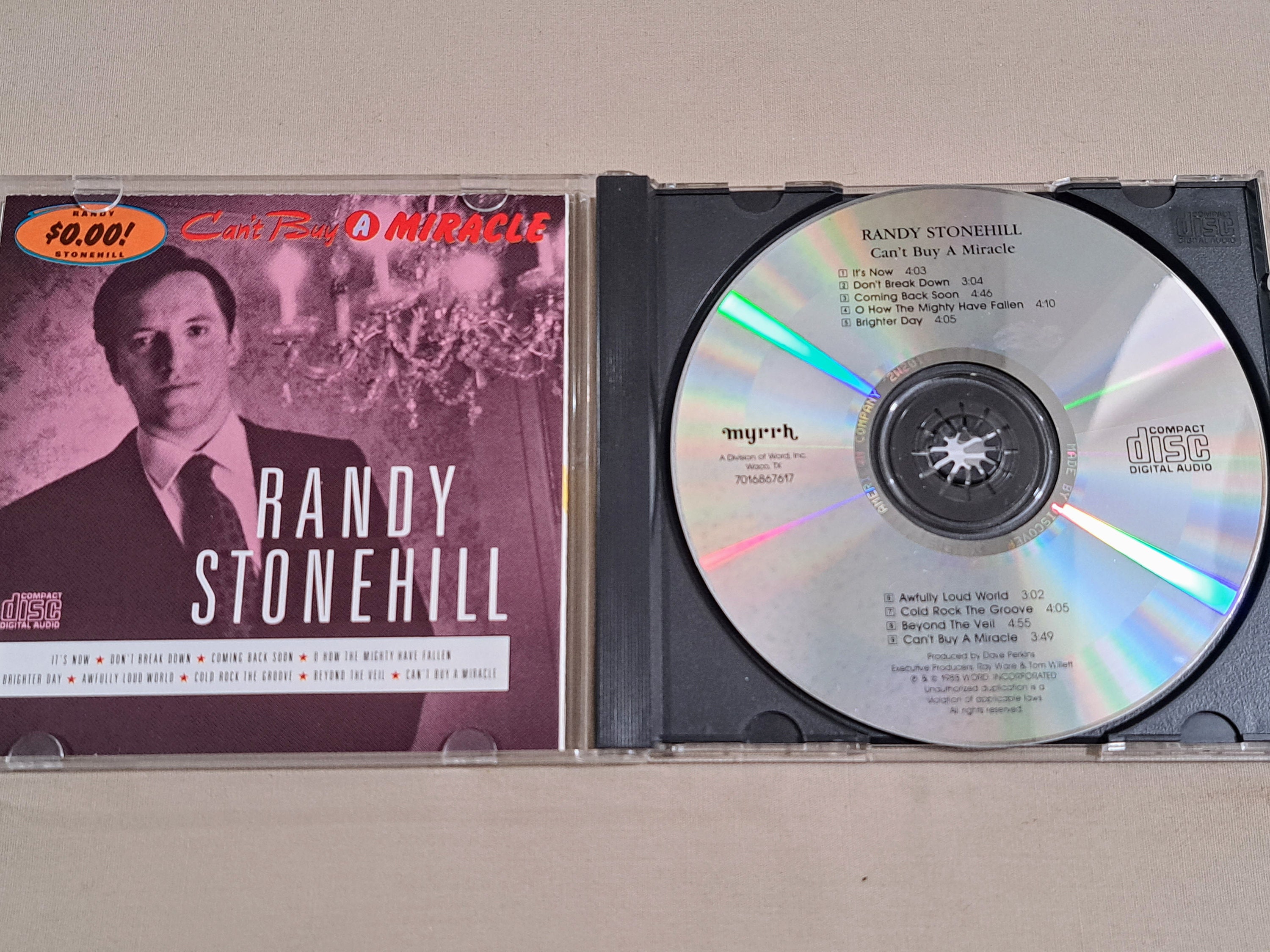 Vintage 80's Christian Rock CD, "can't Buy A Miracle" From Randy ...