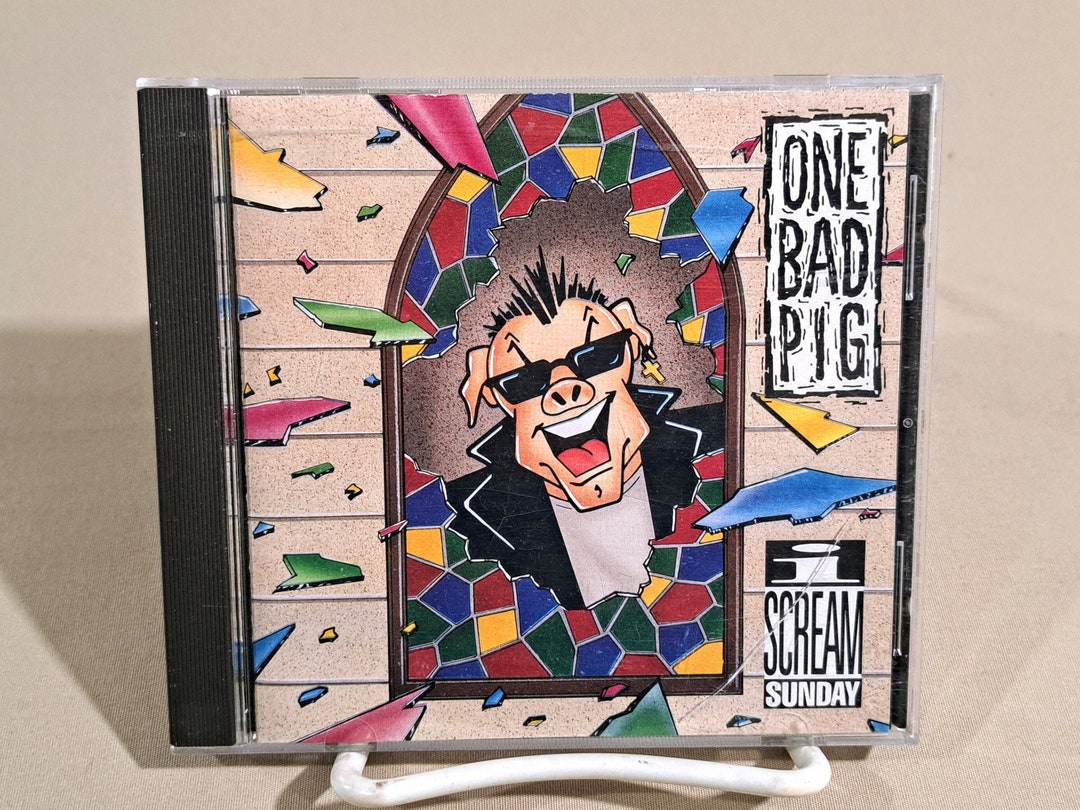 Vintage 90's Christian Rock CD, i Scream Sunday From One Bad Pig, 1991 ...