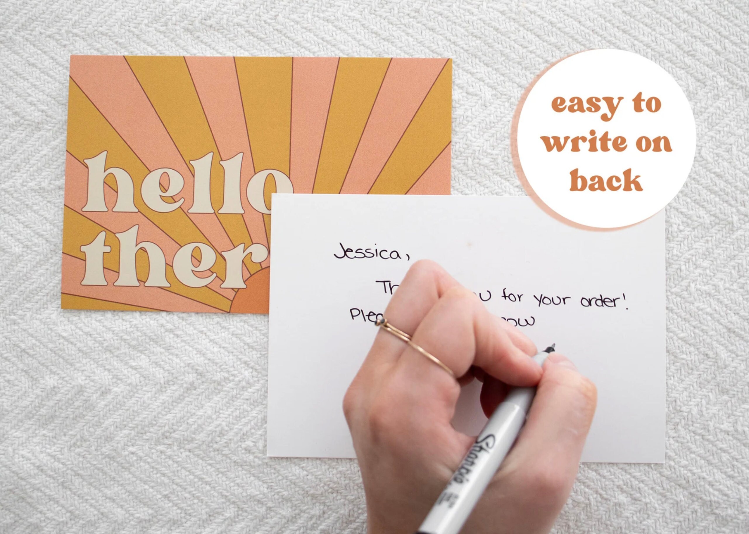 Retro 100 Thank You Card Inserts Physical Small Business - Etsy