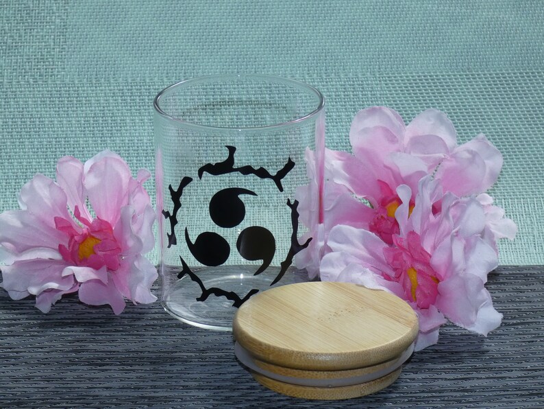 Anime Stash Jar Anime Curse Mark Stashjar Glass Container - Etsy