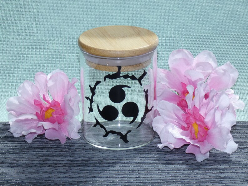 Anime Stash Jar Anime Curse Mark Stashjar Glass Container - Etsy