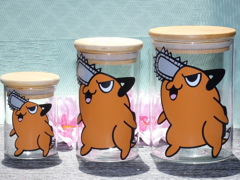 Anime Stash Jar Kawaii Smellproof Jar Glass Container Glass - Etsy