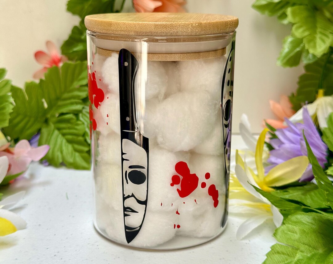 Horror Icon, Spooky, Halloween, Glass Stash Jar, Kawaii Stashjar ...