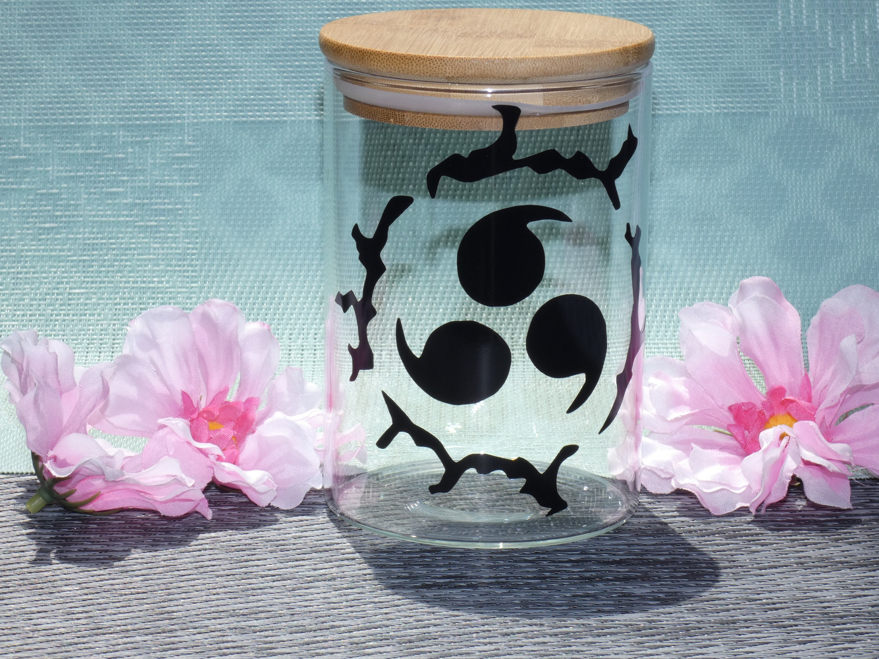 Anime Stash Jar, Anime Curse Mark, Stashjar, Glass Container, Glass Jar ...