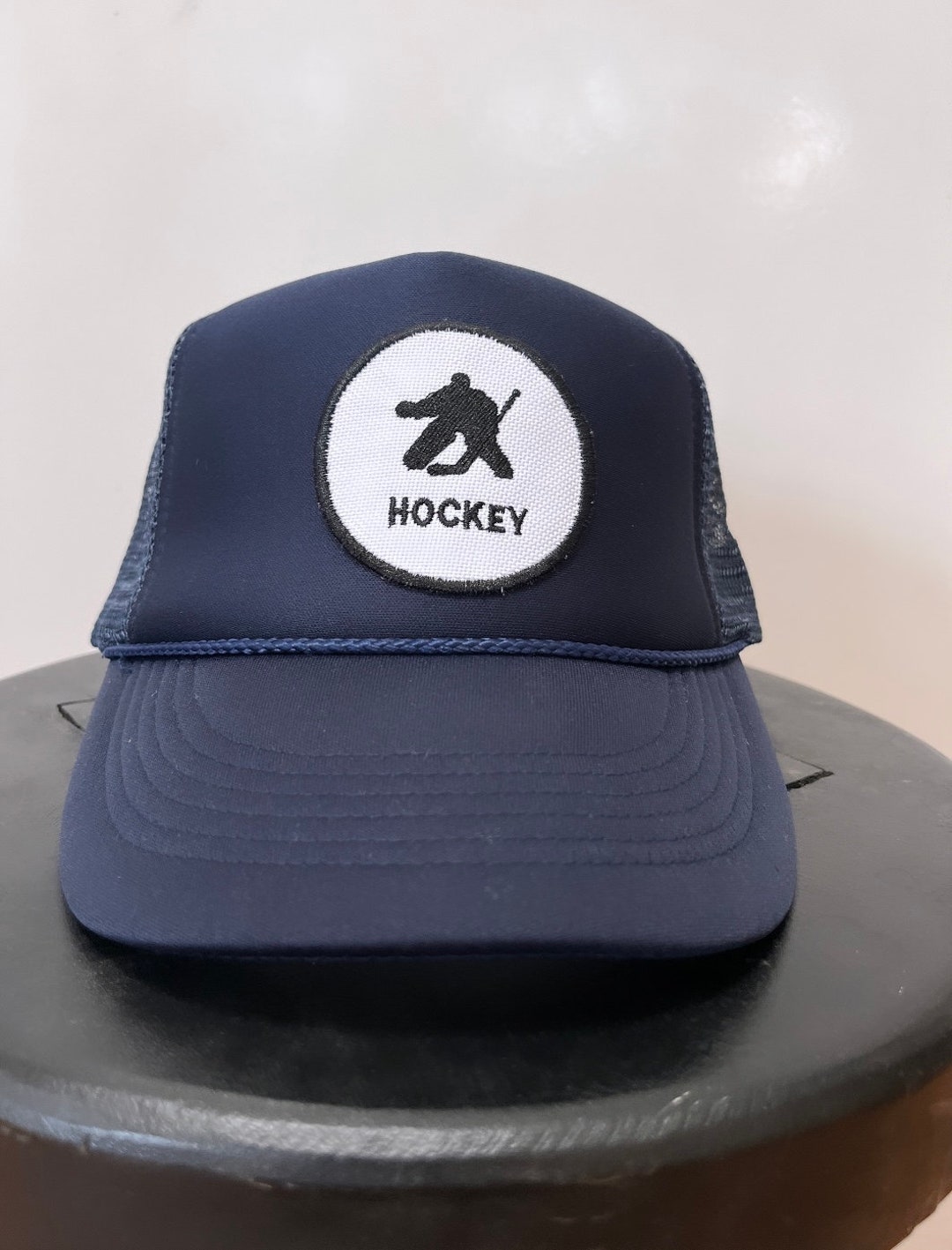 HOCKEY GOALIE NET Embroidered Trucker Patch Hat Youth - Etsy