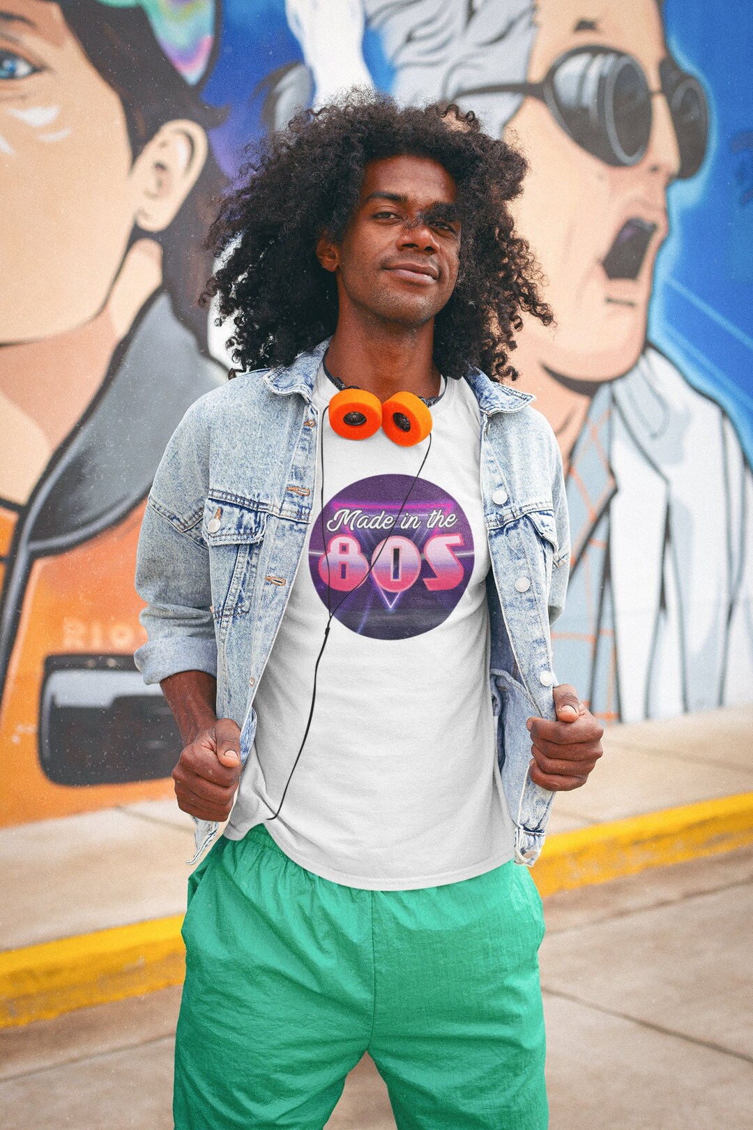 Made in the 80s Retrowave Disco T-shirt, 1980s DJ Dance Floor Vector ...