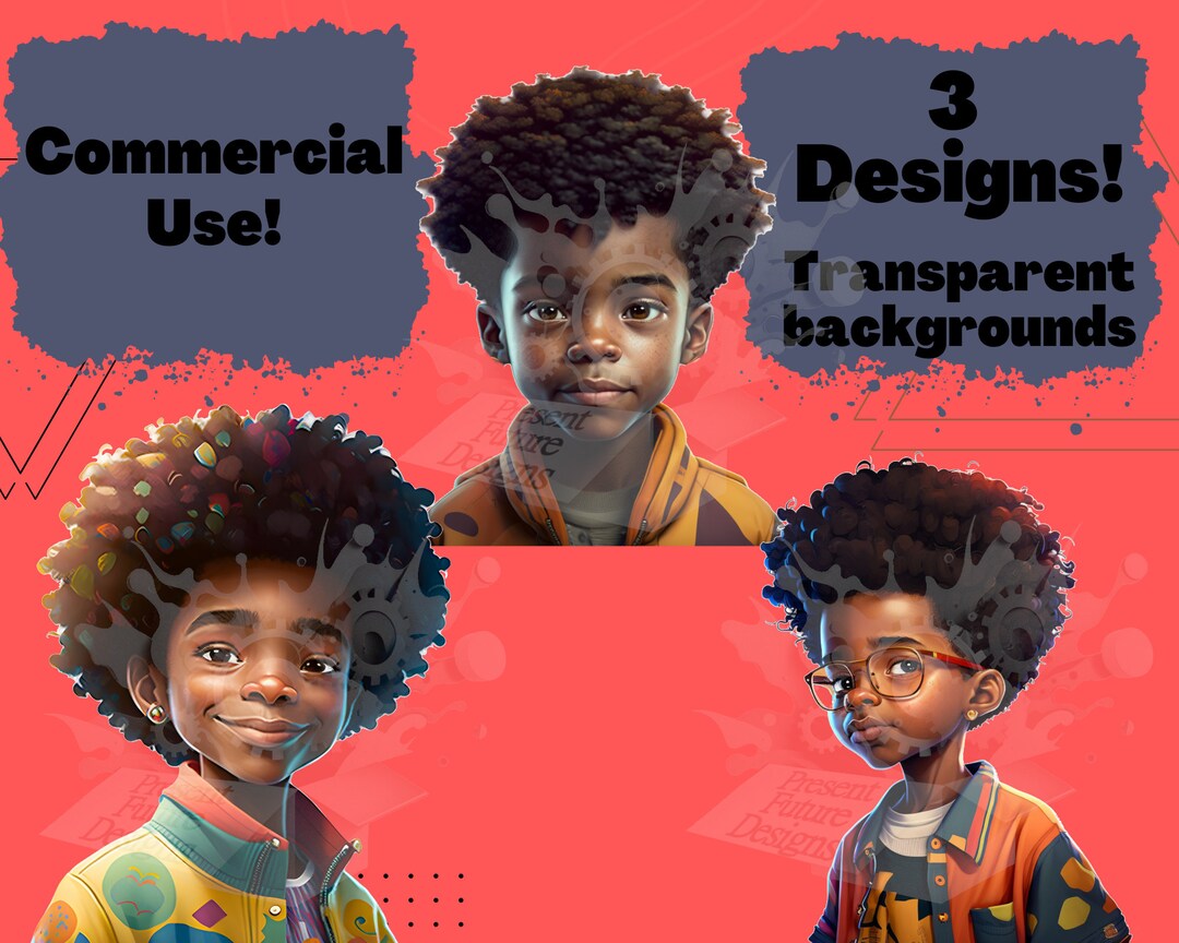 African American Boy Art Black Kid PNG Clipart Black Teen Art Black AI ...