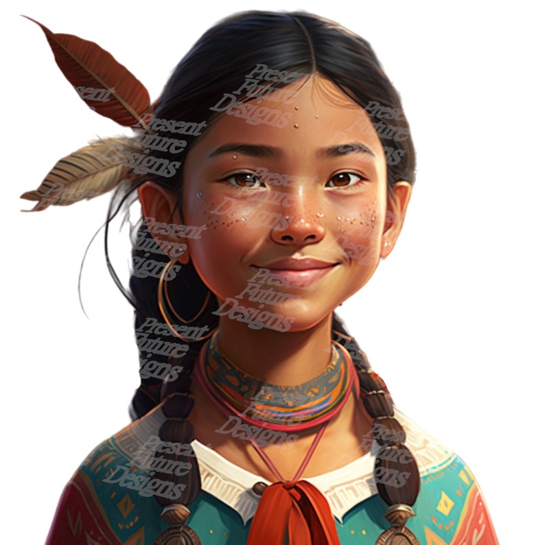 Indigenous Girl PNG Clipart Native Art Native American Clipart First ...
