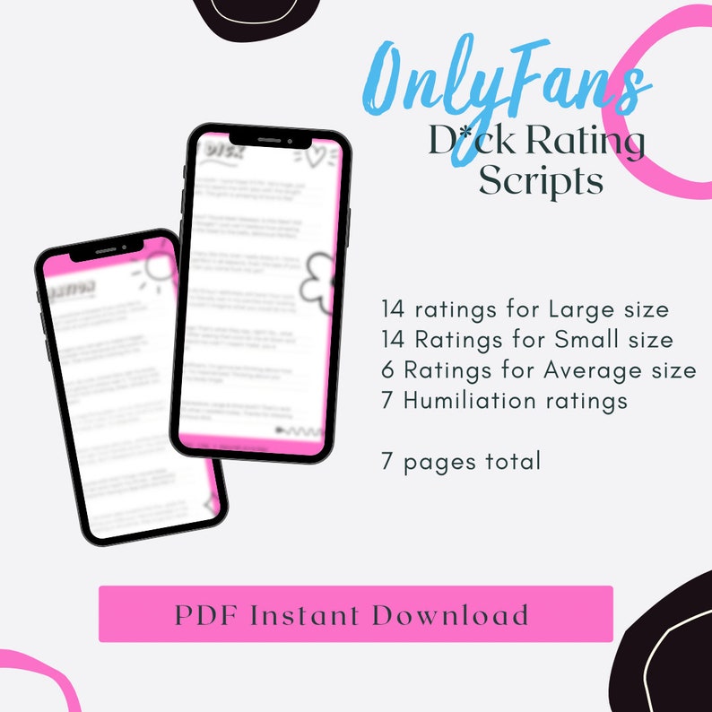 Onlyfans Dick Rating Scripts - Make More Money on Onlyfans With These ...