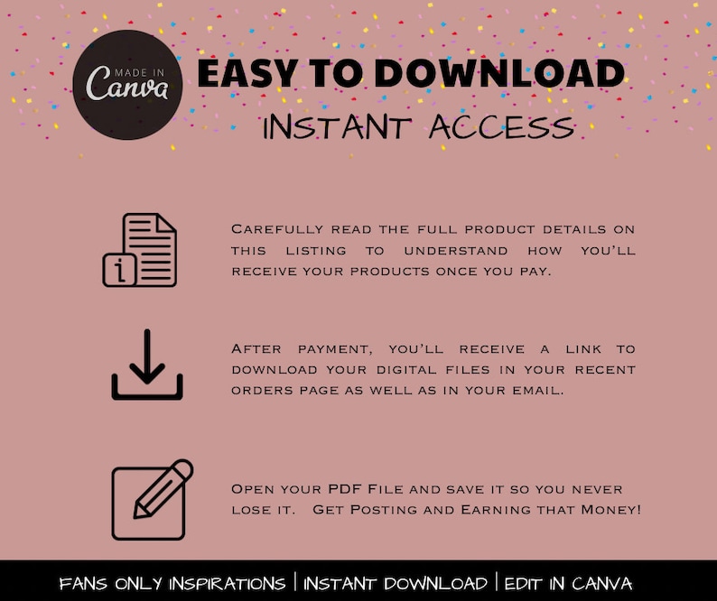 Onlyfans Birthday Templates, Birthday Games, Birthday Brand Kit for ...