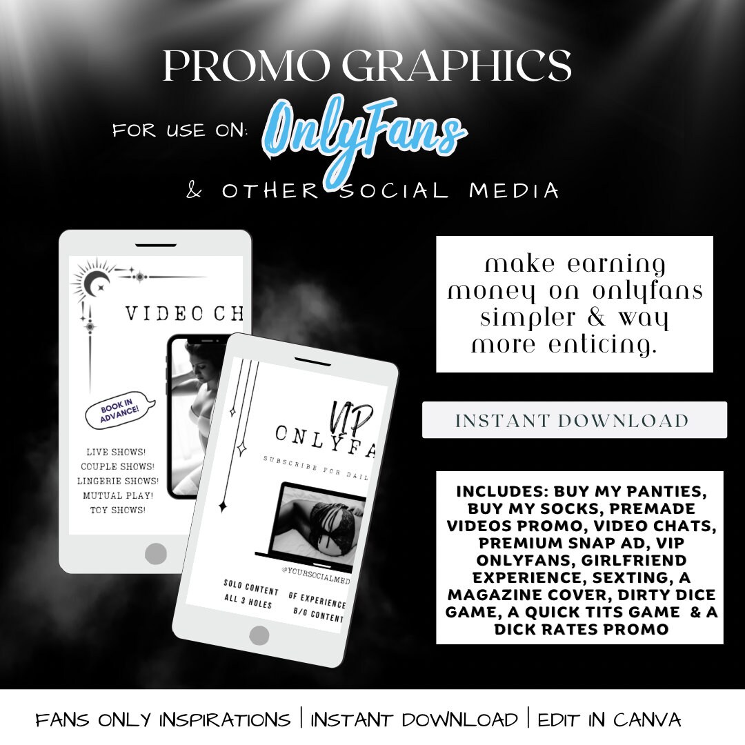 Onlyfans Promo Graphics Templates in Celestial Theme, Promo Templates ...