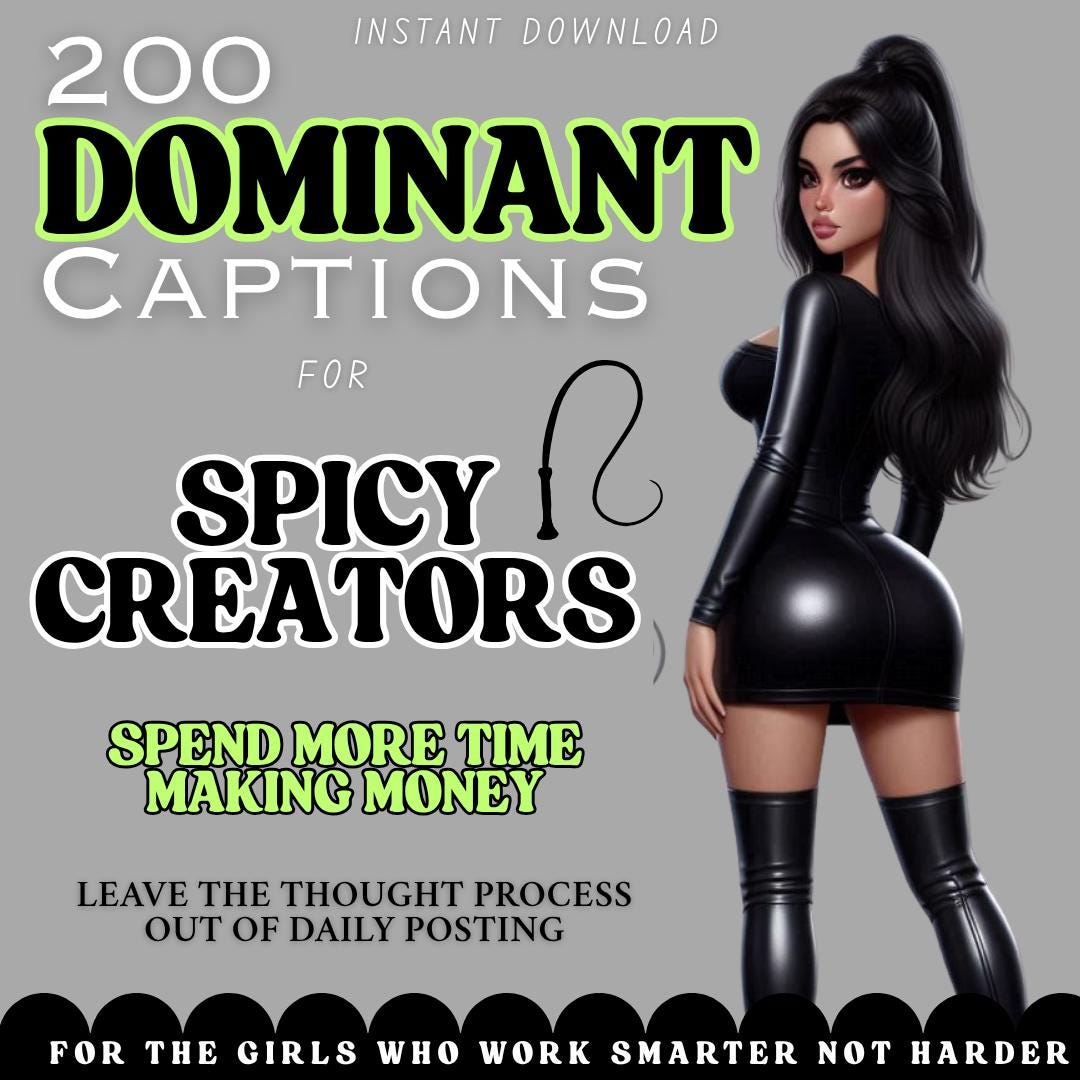 200 Dominant Onlyfans Captions - NSFW Captions - Captions for Social Media - Onlyfans Captions ...