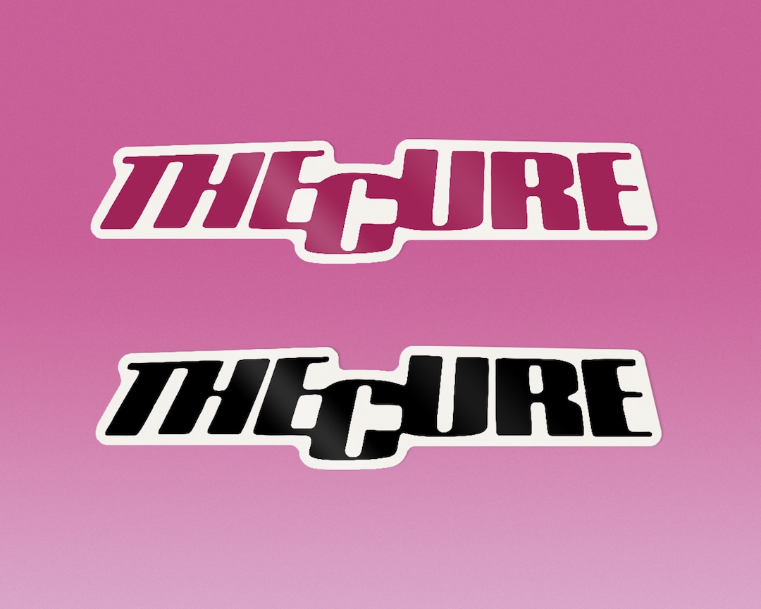 The Cure Logo Sticker Debut Era Three Imaginary Boys - Etsy