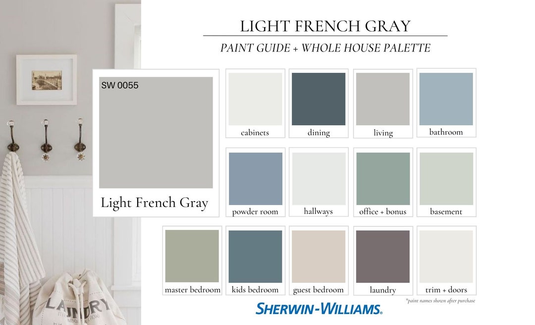 Light French Gray - Paint Palette, Staging Real Estate, Whole House ...