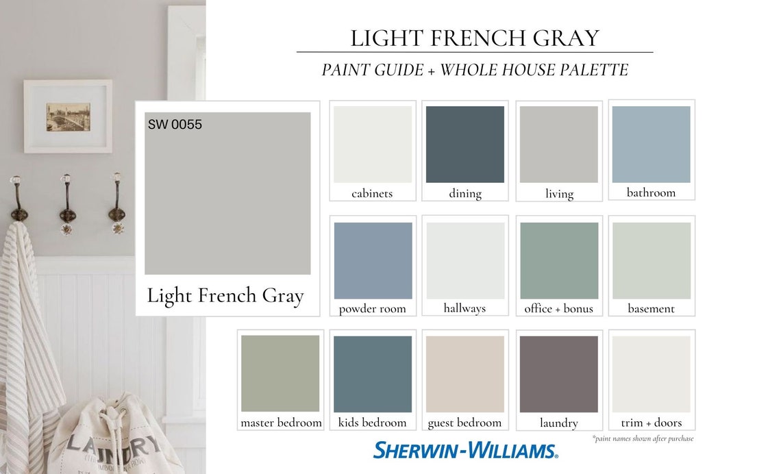 Light French Gray - Paint Palette, Staging Real Estate, Whole House ...