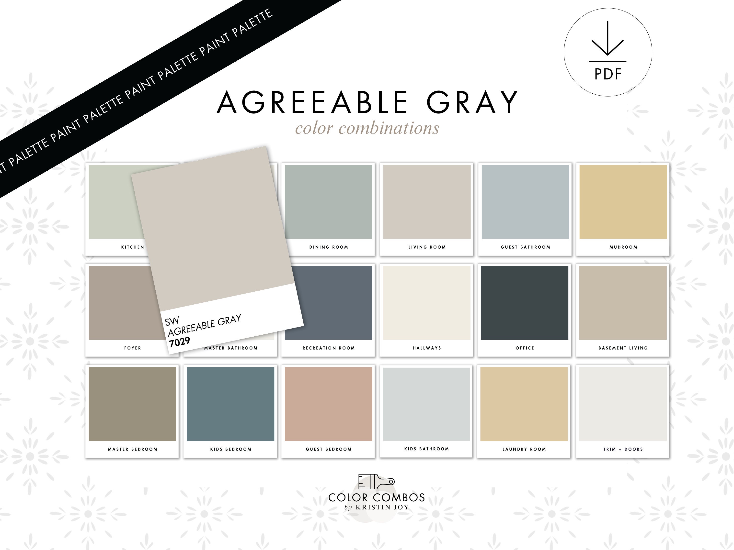 Agreeable Gray - Paint Palette, Staging Real Estate, Whole House ...