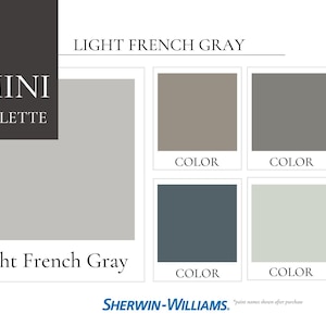 Light French Gray MINI - Paint Palette, Staging Real Estate, Whole ...
