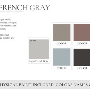 Light French Gray MINI - Paint Palette, Staging Real Estate, Whole ...