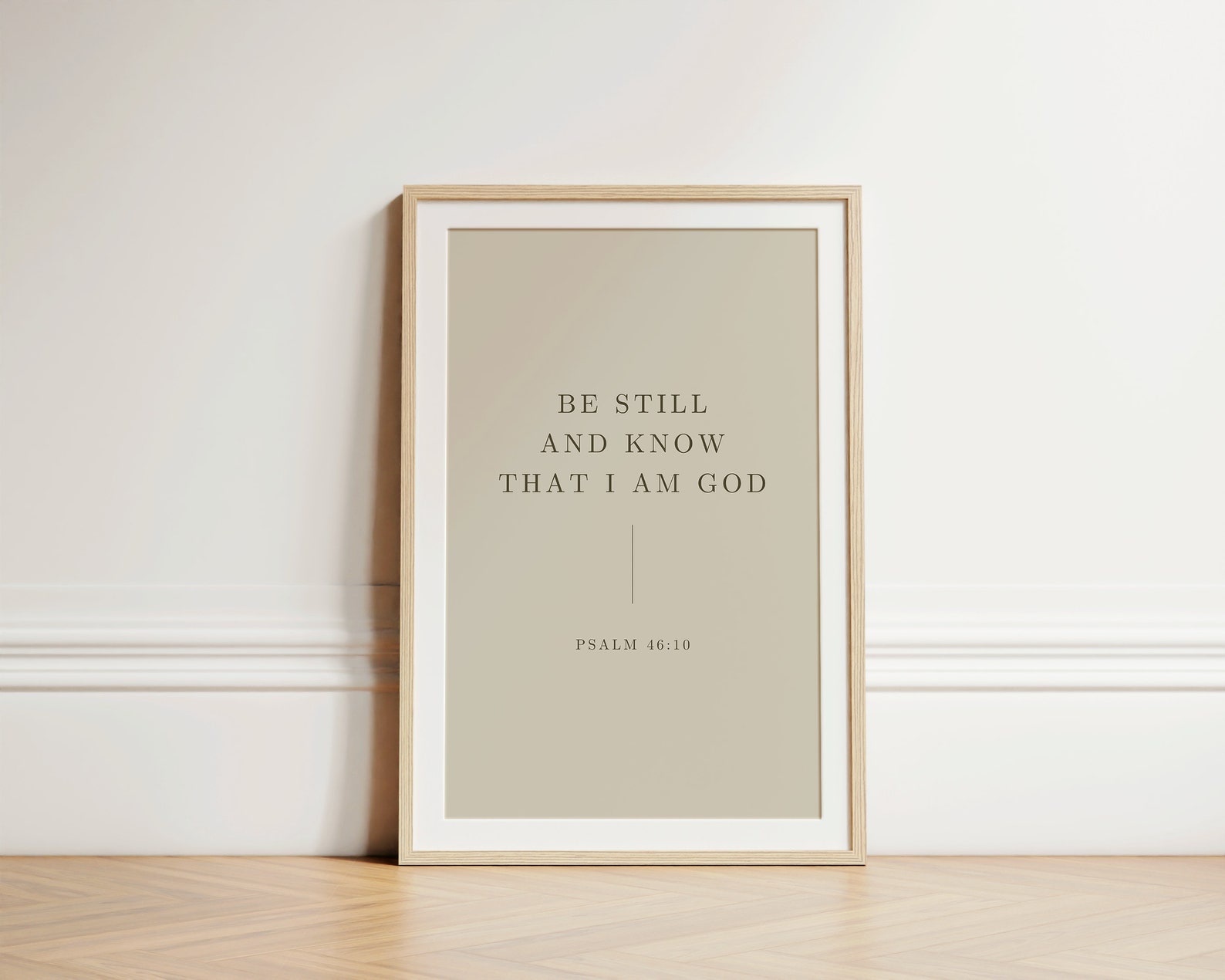 Psalm 46:10, Be Still and Know That I Am God Bible Verse, Minimalist ...