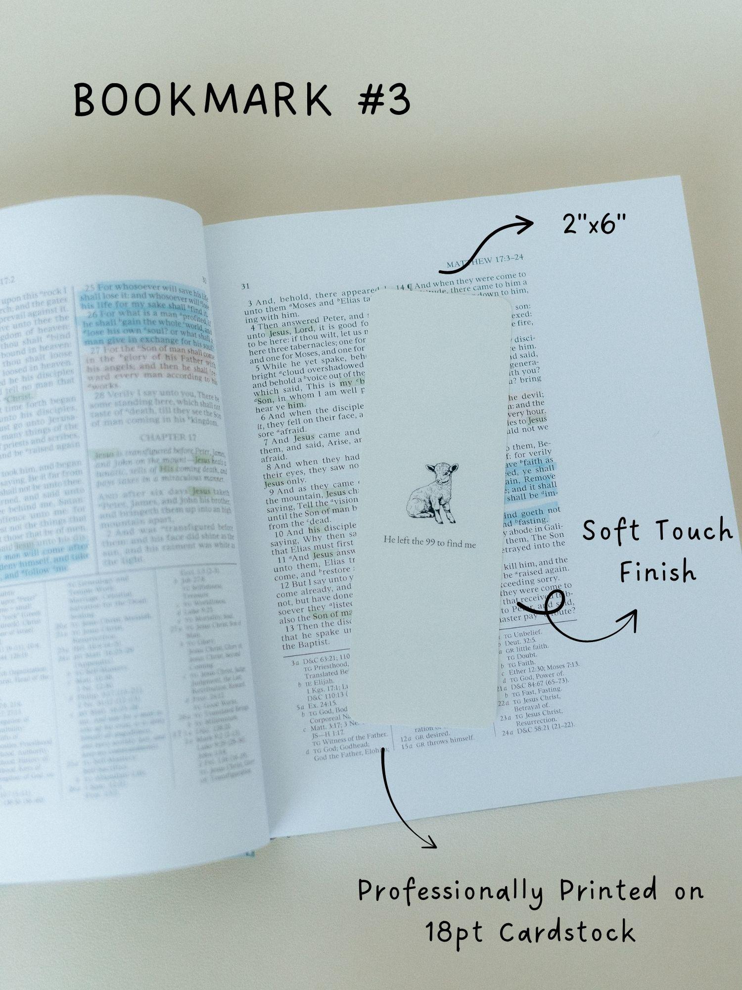Christian Bookmark Set #1, Cute Bookmark, Bible Bookmark, Jesus ...