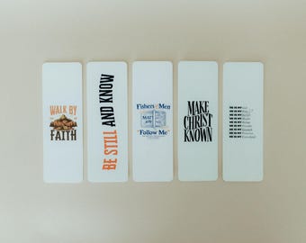 Christian Bookmark Set #1, Cute Bookmark, Bible Bookmark, Jesus ...