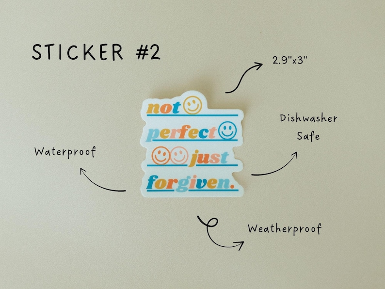 Christian Vinyl Sticker Set #1, Waterproof Vinyl Sticker Set, Christian ...