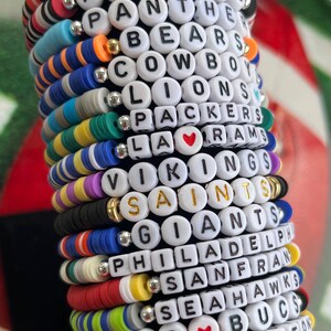 Football Season | NFL Bead Bracelet | Football Bracelet | Sports ...