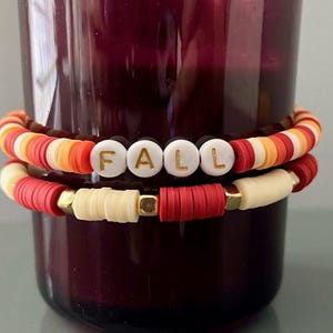 Fall Bead Bracelet Fall Yall Gift for Women Fall Bracelet Pumpkin Spice ...